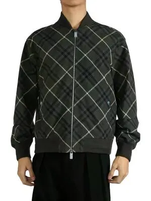Burberry Check Jacket - Grey
