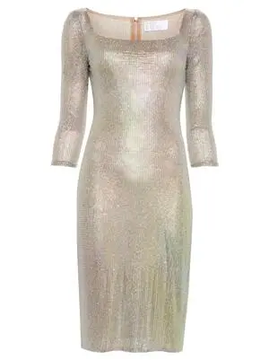 Giuseppe Di Morabito Crystal-embellished Midi Dress - Neutrals