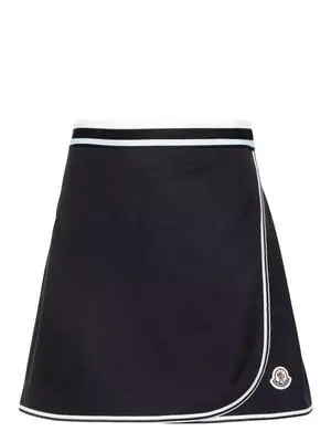 Moncler Logo-patch Wrap Tennis Skirt - Blue