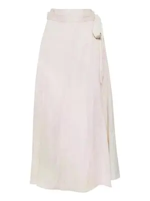 Voz Wrap Around Maxi Skirt - Neutrals