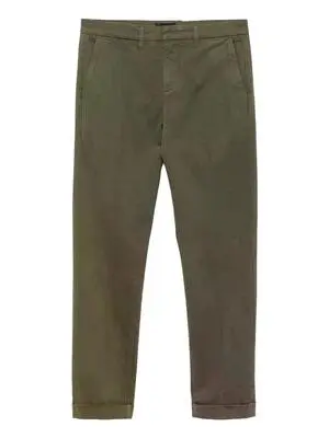 FAY Slim-fit Gabardine Trousers - Green