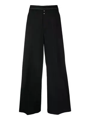 MAISON MARGIELA Wide-leg Tailored Trousers - Black