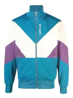 Palm Angels Colour-block Track Jacket - Blue