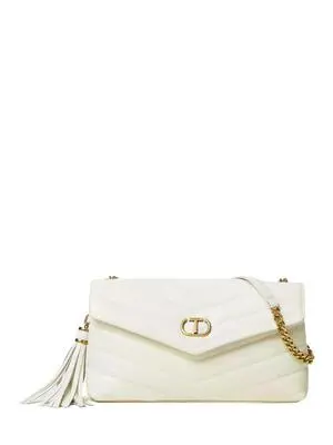 TWINSET Quilted Shoulder Bag - White