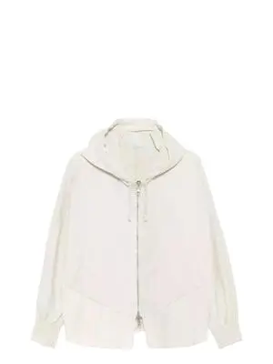Transit Long-sleeved Hoodie With Zip Fastening - Neutrals