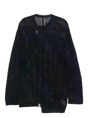 Yohji Yamamoto Open-knit Sweater - Blue