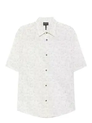 Emporio Armani Eagle-print Shirt - Neutrals