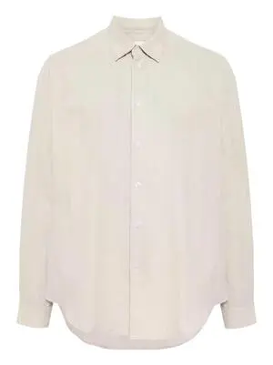 SAMSOE SAMSOE Saliam Fx Cotton Shirt - Neutrals