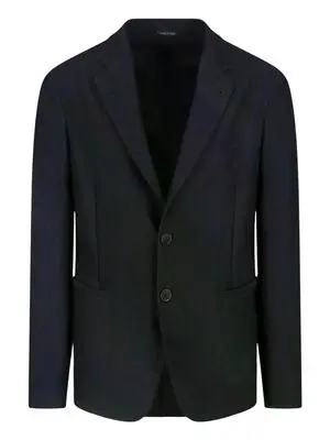 Giorgio Armani Single-breasted Blazer - Black