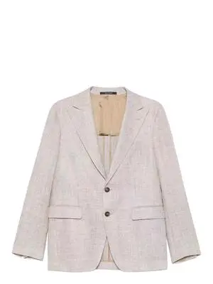 Tagliatore Textured Blazer Brown