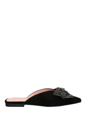 Pretty Ballerinas 10mm Yvette Mules - Black