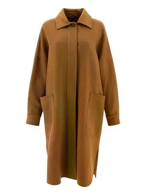 Max Mara Oversized Cashmere Coat - Brown
