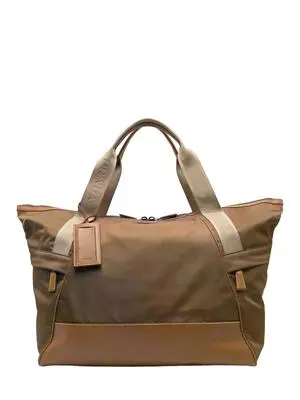 Prada Triangle-logo Duffle Bag - Brown