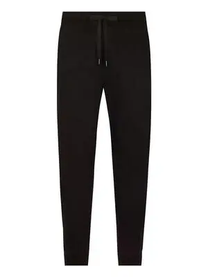 Dolce & Gabbana Logo-patch Drawstring-waist Track Pants - Black