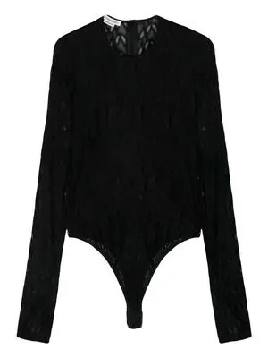 ALESSANDRO VIGILANTE Sheer Bodysuit - Black