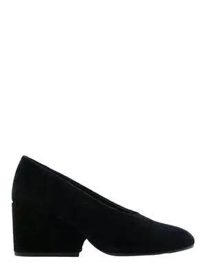 Comme Des Garçons 70mm Velvet Pumps - Blue
