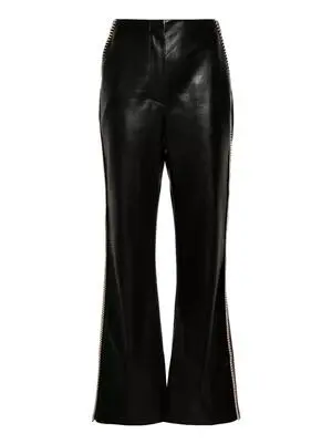 Nanushka Manola Faux Leather Tailored Trousers - Black