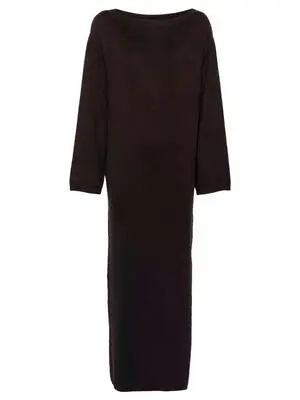HERSKIND Isabella Knitted Maxi Dress - Brown
