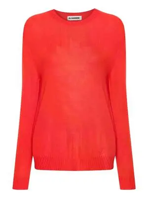 JIL SANDER Fine-knit Jumper - Red