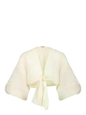 Johanna Ortiz Dream Dreams Cropped Top - Neutrals