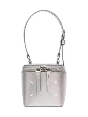 MAISON MARGIELA Micro Cube Leather Tote Bag - Silver
