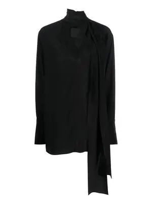 Givenchy Silk Pussy-bow Blouse - Black