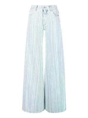 Off-White Wide Leg Jeans - Blue