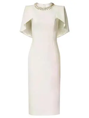 Jenny Packham Thalia Midi Dress - Neutrals