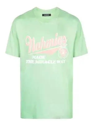 NAHMIAS Logo-print Cotton T-shirt - Green