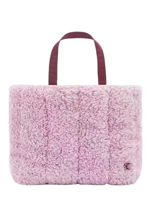 Perfect Moment Faux-shearling Tote Bag - Pink