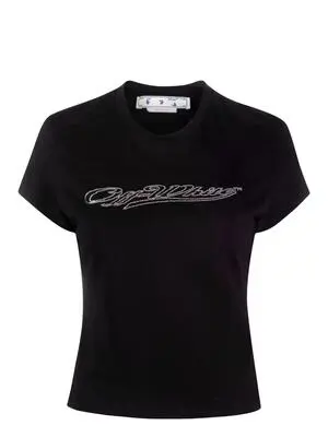 Off-White Logo-print Short-sleeve T-shirt - Black