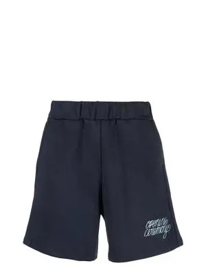 Opening Ceremony Embroidered Logo Track Shorts - Blue