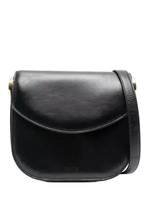JIL SANDER Medium Coin Leather Bag - Black