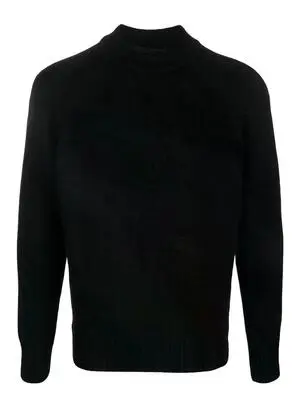 ZANONE Mock-neck Fine-knit Jumper - Black