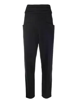 Isabel Marant Étoile Stoda High-waisted Tapered Trousers - Black