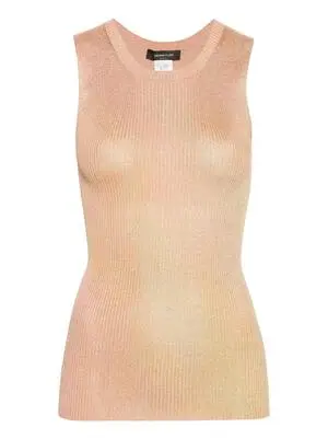 Fabiana Filippi Lurex Ribbed Tank Top - Neutrals