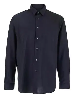 LOW BRAND Mini-logo Tag Shirt - Blue