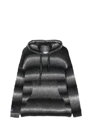 FAMILY FIRST Ombré Knitted Hoodie - Grey