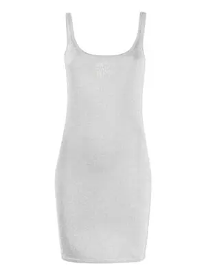 Alexander Wang Logo-embossed Tank Dress - Silver