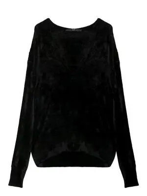 SAPIO Nº 21 Velvet Jumper - Black