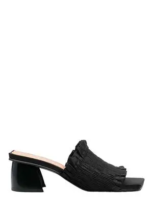 GANNI Smock Sandals - Black