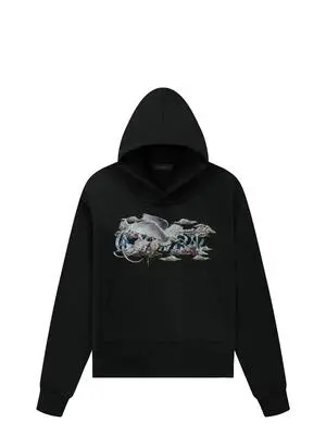 Amiri Graphic Print Hoodie - Black