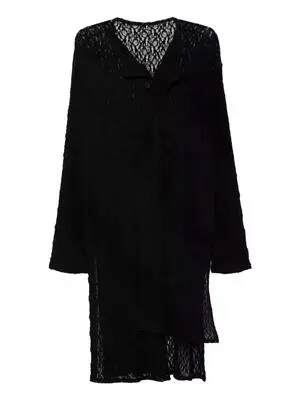 Yohji Yamamoto Asymmetrical Coat - Black