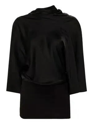 Rick Owens Cylinder Satin Blouse - Black