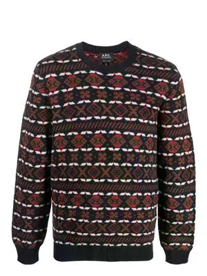 A.p.c. John Merino-wool Pullover - Blue