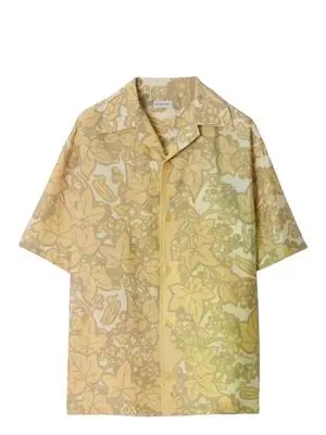 Burberry Ivy Silk Shirt - Neutrals