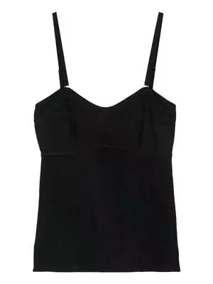 Zimmermann Alight Panelled Ribbed Tank Top - Black