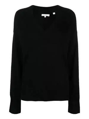 Chinti & Parker V-neck Knitted Jumper - Black