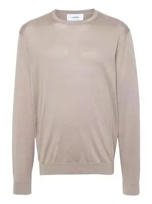LARDINI Cotton Knitted Jumper - Grey