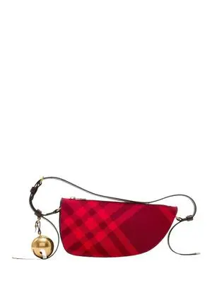Burberry Check-pattern Shoulder Bag - Red